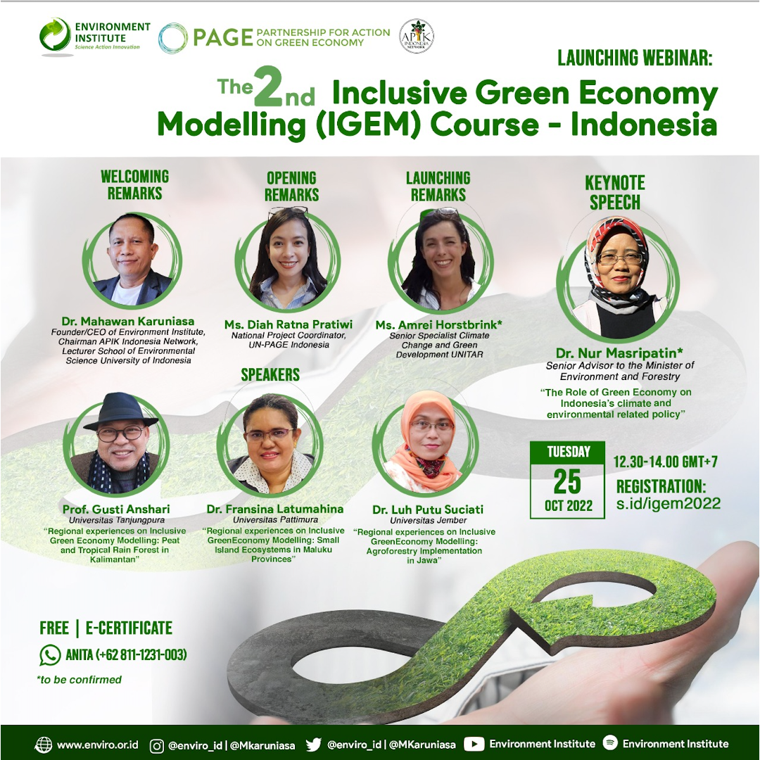 2nd Inclusive Green Economy Modeling (IGEM) Course Launch: Implementing ...